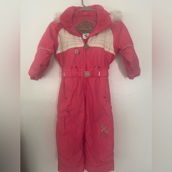 Obermeyer | Other | Obermeyer Pink Snowsuit With White Accents | Poshmark